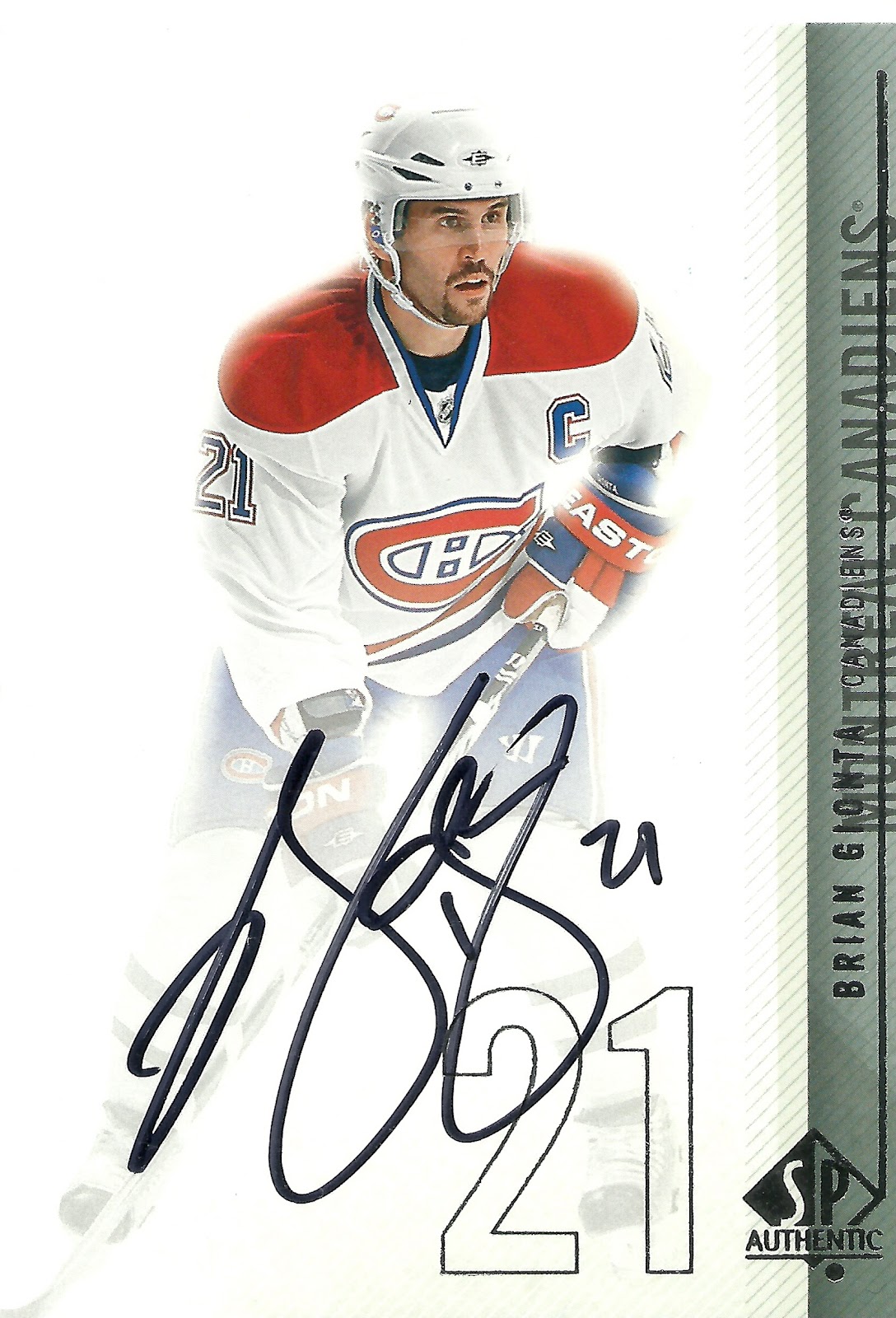 Michael's Hockey TTM: Brian Gionta