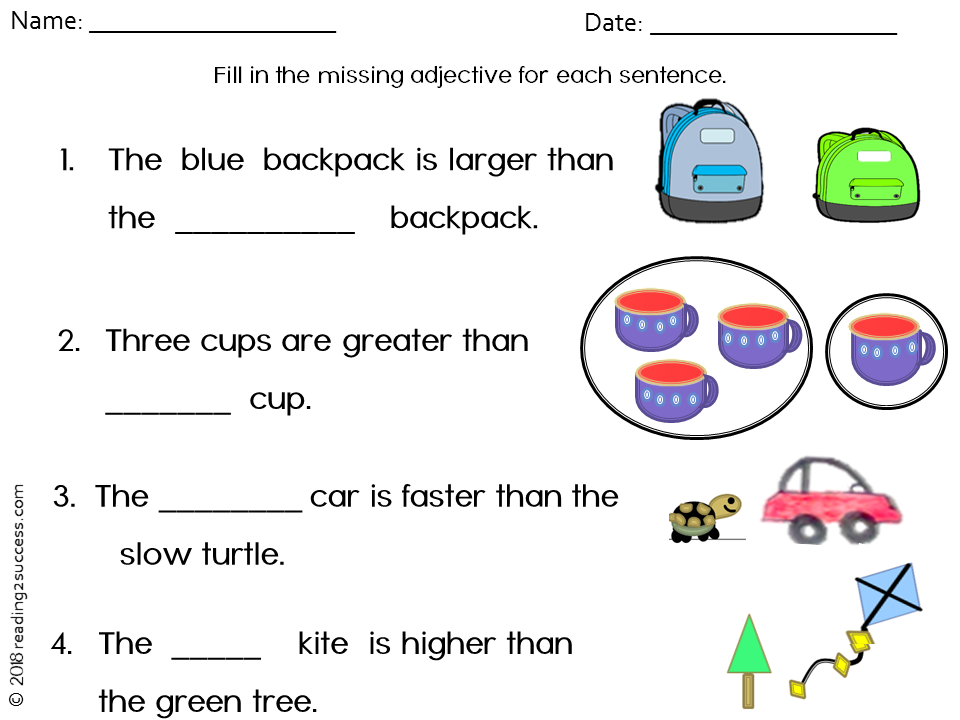 Reading2success: Using Visuals to teach Nouns, Adjectives and ...