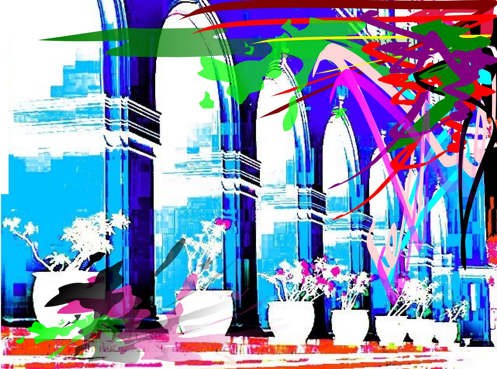 ABSTRACT CALLIGRAPHY: Abstract Calligraphy On Picture