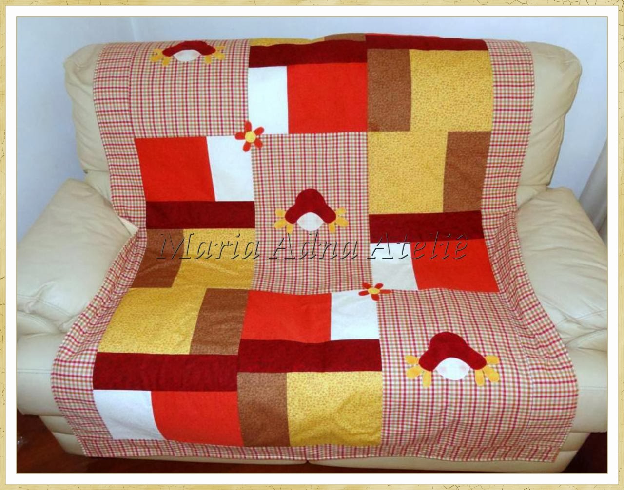 Maria Adna Ateliê: Cursos, aulas e vendas de bolsas. Tecidos Patchwork Costura criativa : Manta ...