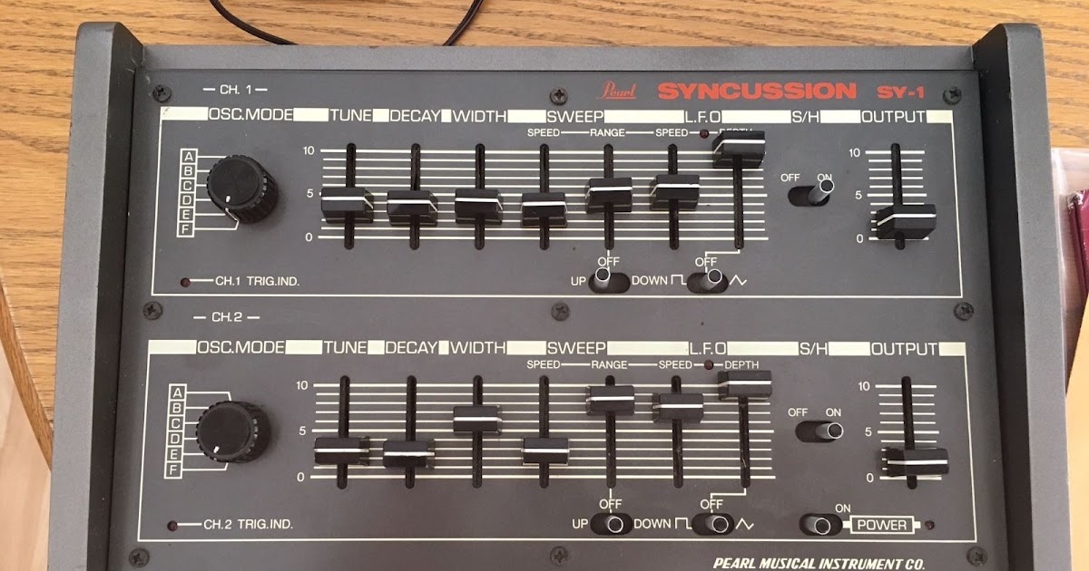 MATRIXSYNTH: Vintage Pearl Syncussion SY-1 Drum Synthesizer