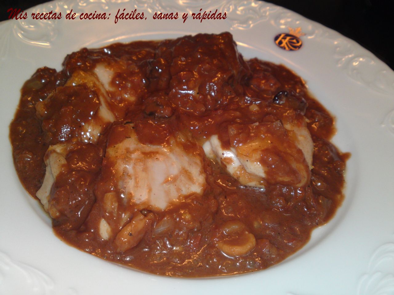 Mis recetas de cocina|FSR: Pollo al chocolate, típico de México.