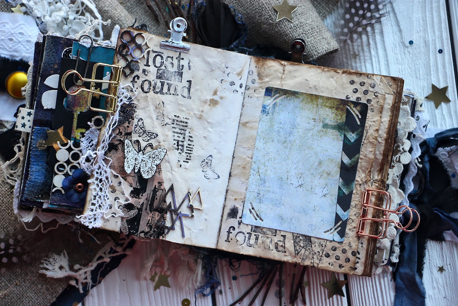 NEKO handmade: Junk-book "Under the stars"