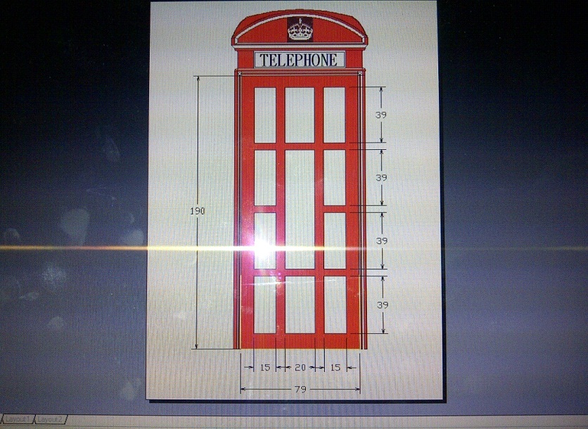 Red Telephone Box Door Tutorial