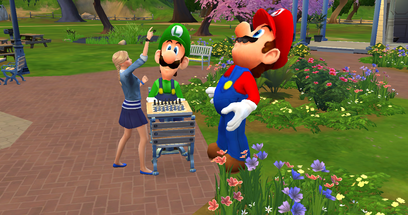 Mario and Luigi Costume For Sims 4 ~ Cepzid Sims