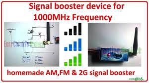 How to make 1000MHz signal booster device