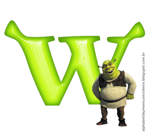 M. Michielin Alphabets: ALFABETO #SHREK (SHREK ALPHABETO PNG )