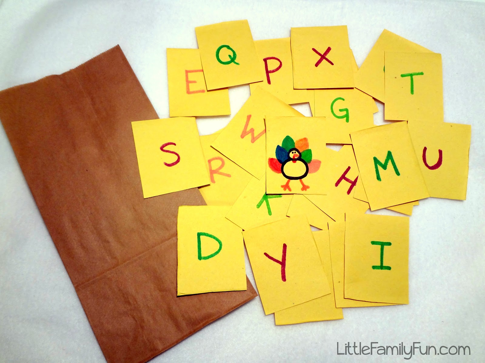 Little Family Fun: Turkey in the Bag - Game for Preschoolers