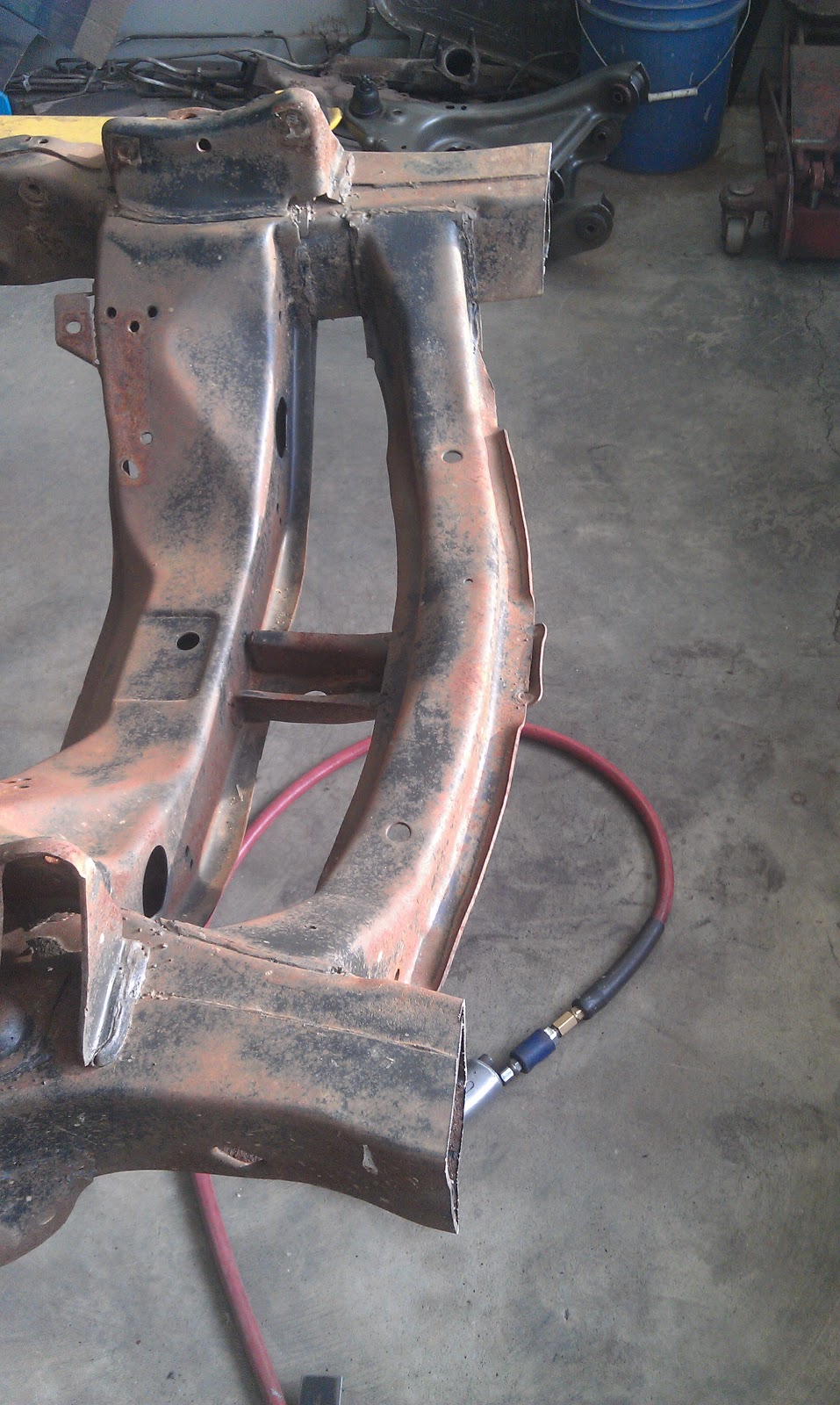 1959 Lark Project R3 Boxing The Front Frame Rails