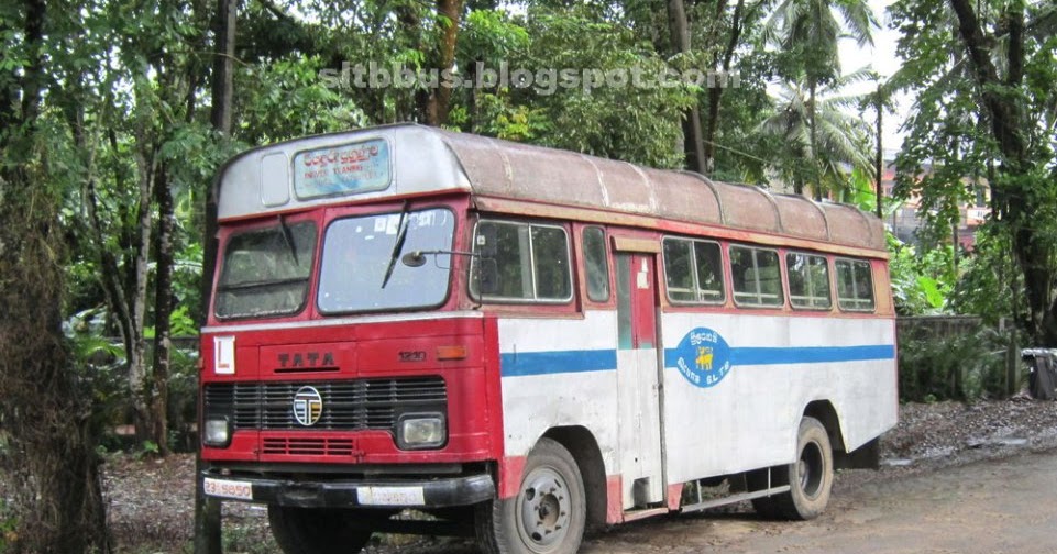 SLTB buses - ශ්‍රී ලංගම බස්: CTB bodied TATA LP 1210/36 bus from SLTB Ratnapura DTS