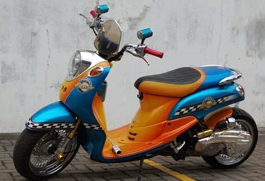 Modifikasi Yamaha Mio Sport 2008 : Retro Super Star | Harga Motor Indonesia