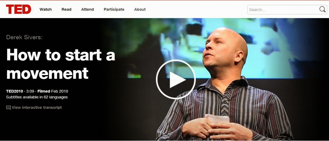Mad Life: [이번주 TED Talk] Derek Sivers: How to start a movement