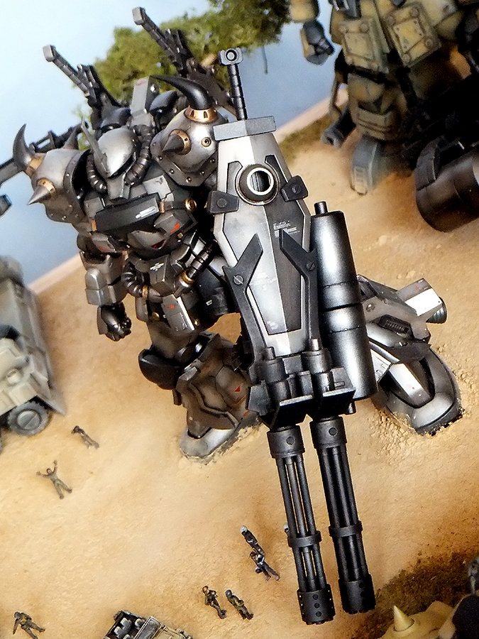 Custom Build: HGUC 1/144 Gouf Custom "Garrison of the Desert" Diorama