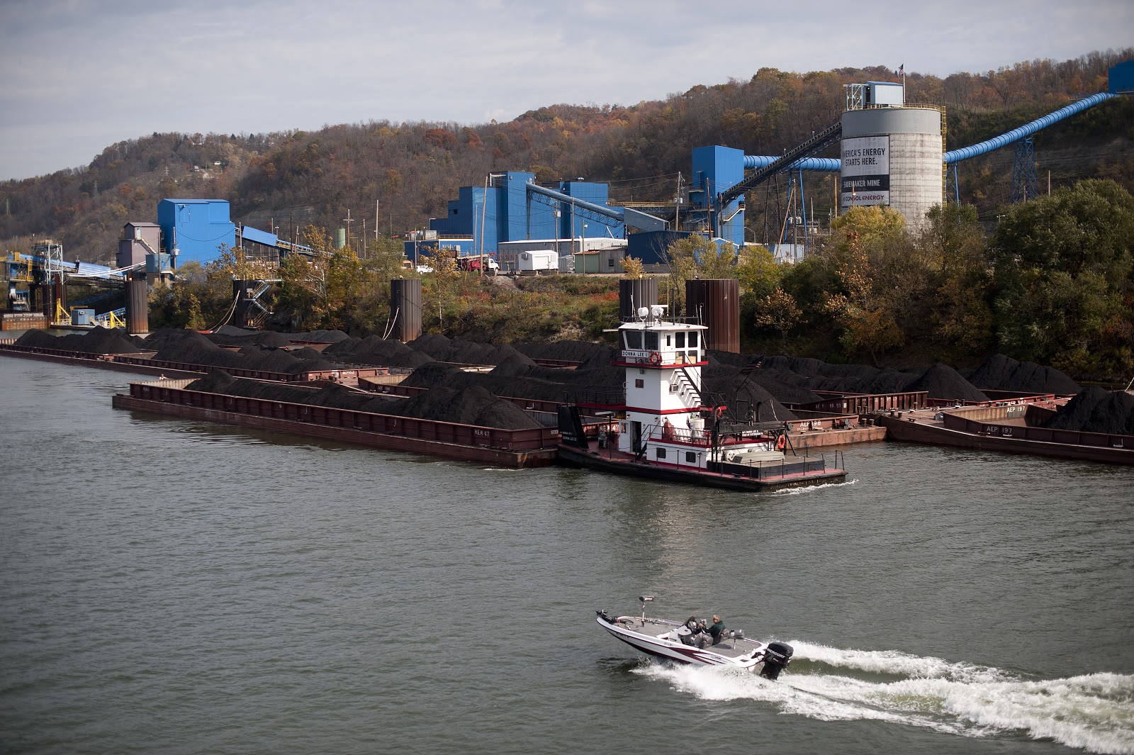 Wandering: AEP Coal Barges for Bloomberg News