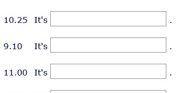 English is FUNtastic: Time - interactive writing exercise