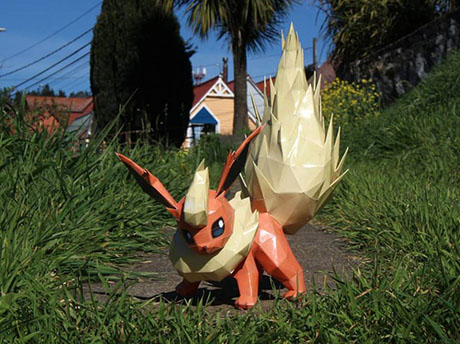 Pokemon: Flareon Papercraft | Paperized Crafts