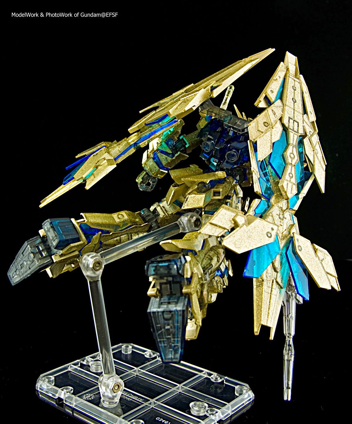 HGUC 1/144 Unicorn Gundam Phenex Crystal Clear Version Photography Works