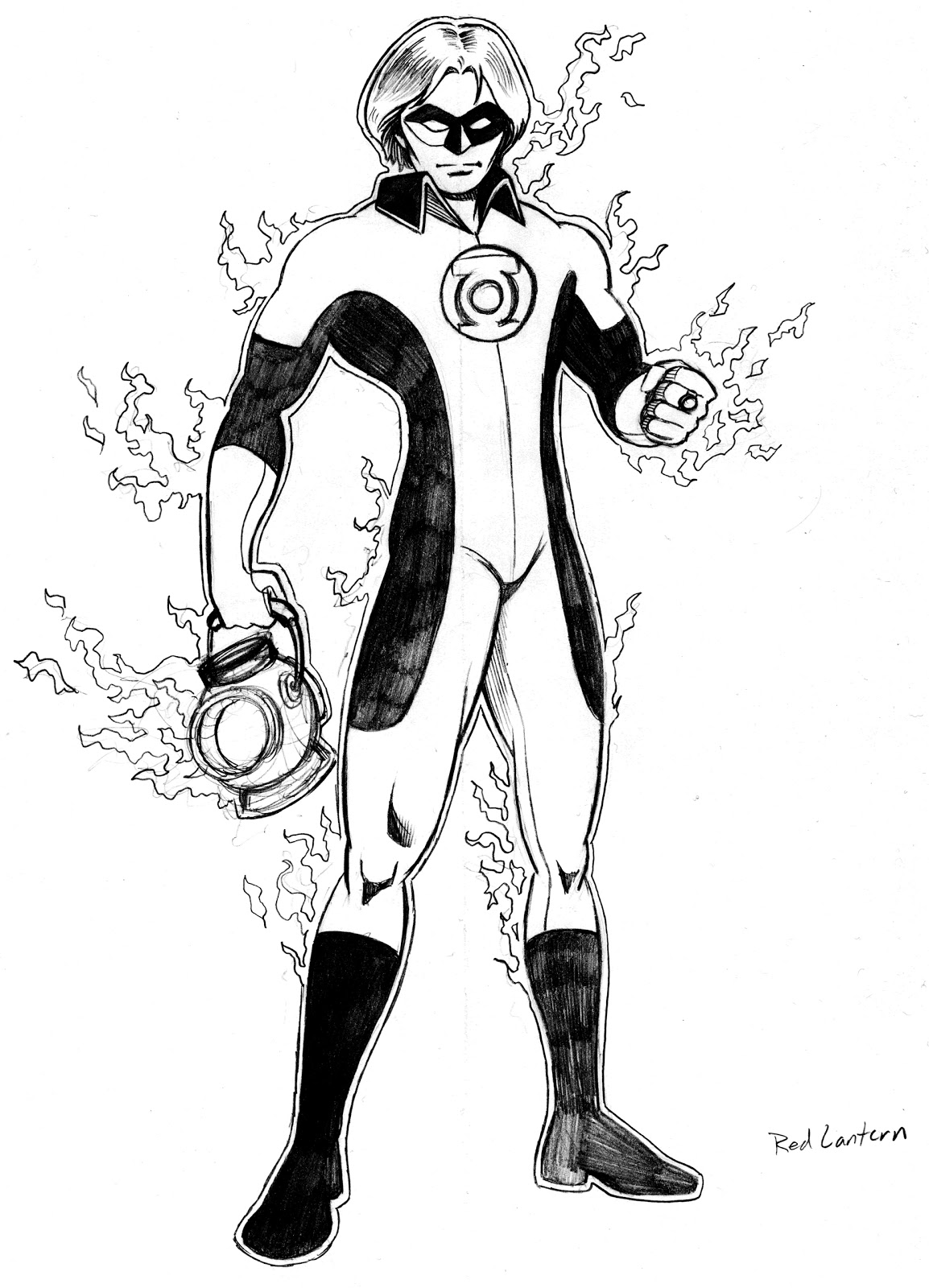 Red Lantern Coloring Pages