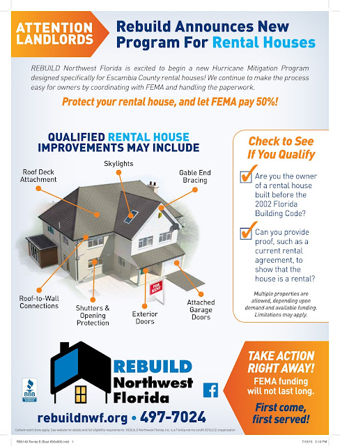 Rebuild Northwest Florida announces rental program