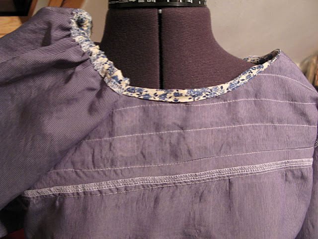 Watch This Lace - Winnie's modern librarian blouse - A Stitching Odyssey