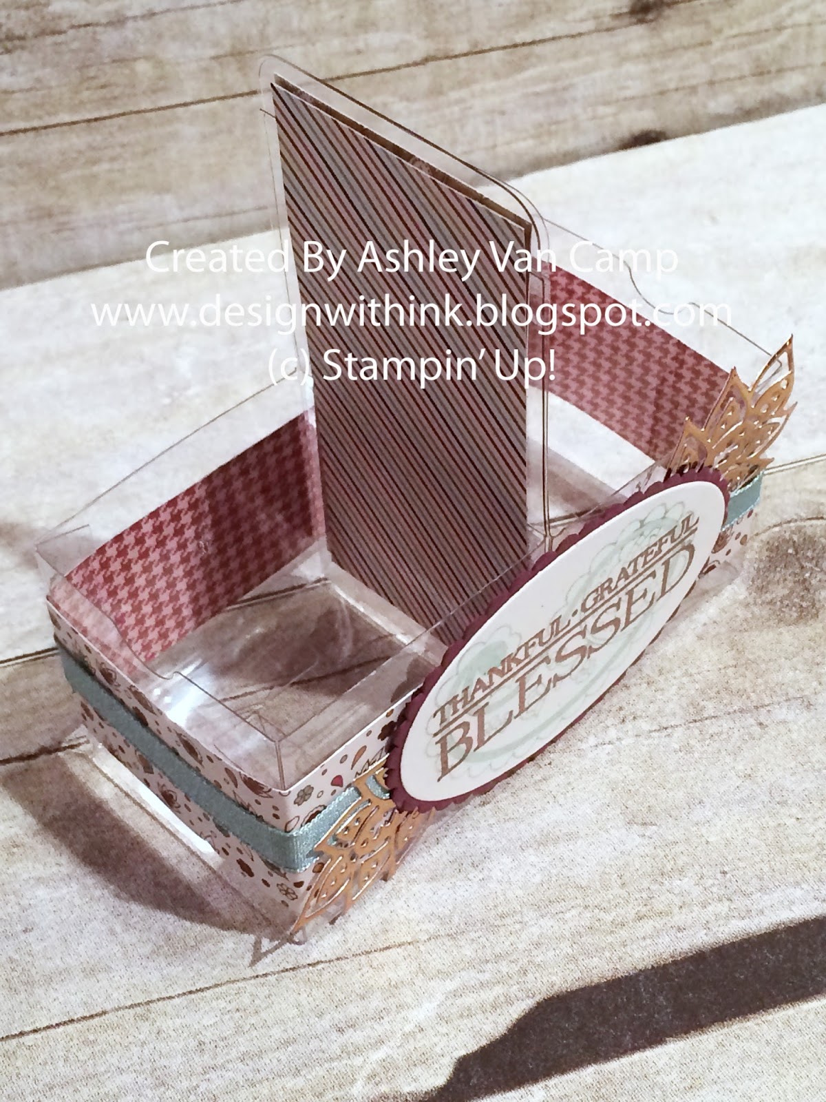 Design With Ink: October Club Project...Double Sided Gift Box