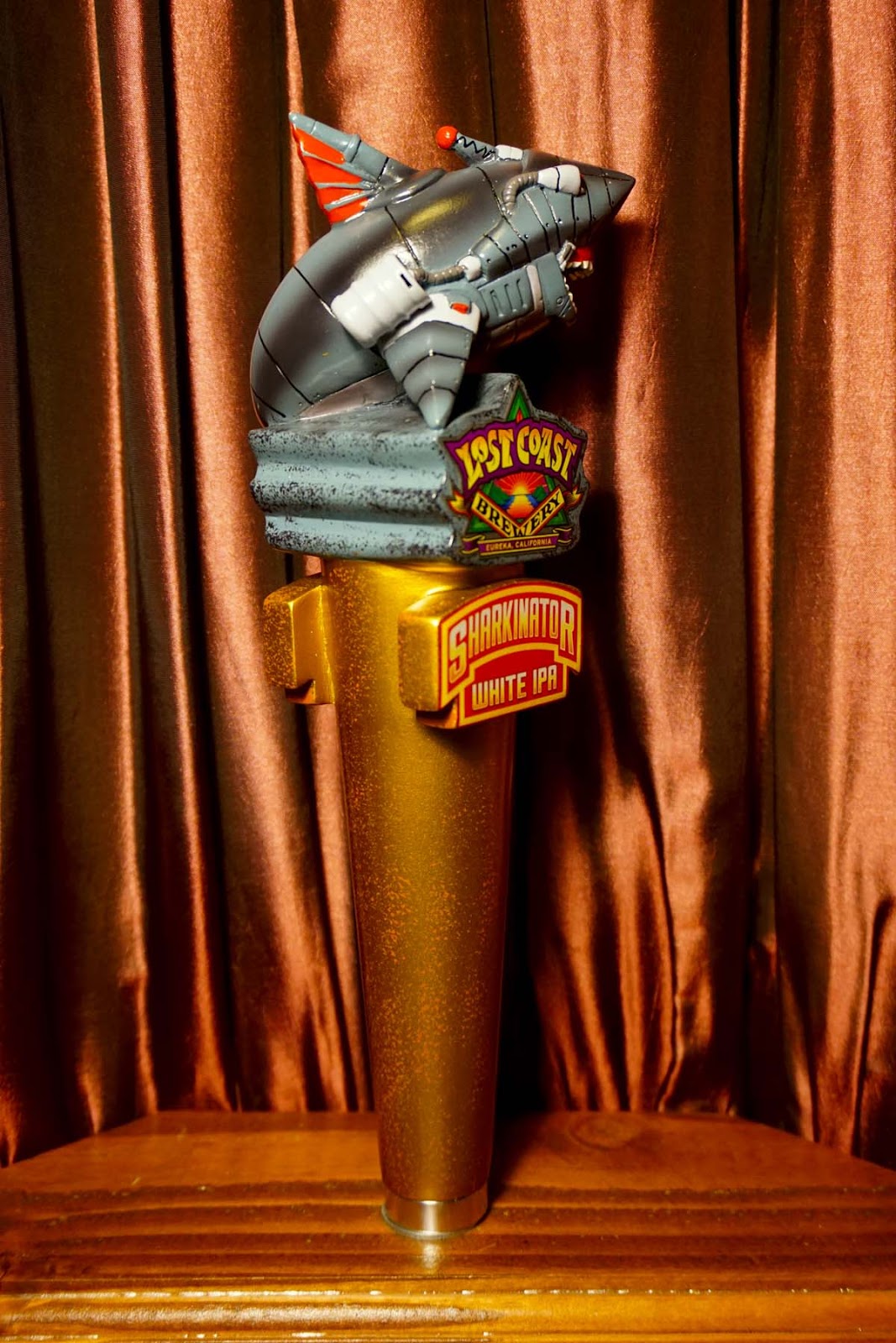 Tap Handle #615: Lost Coast - Sharkinator White IPA (Version 2)