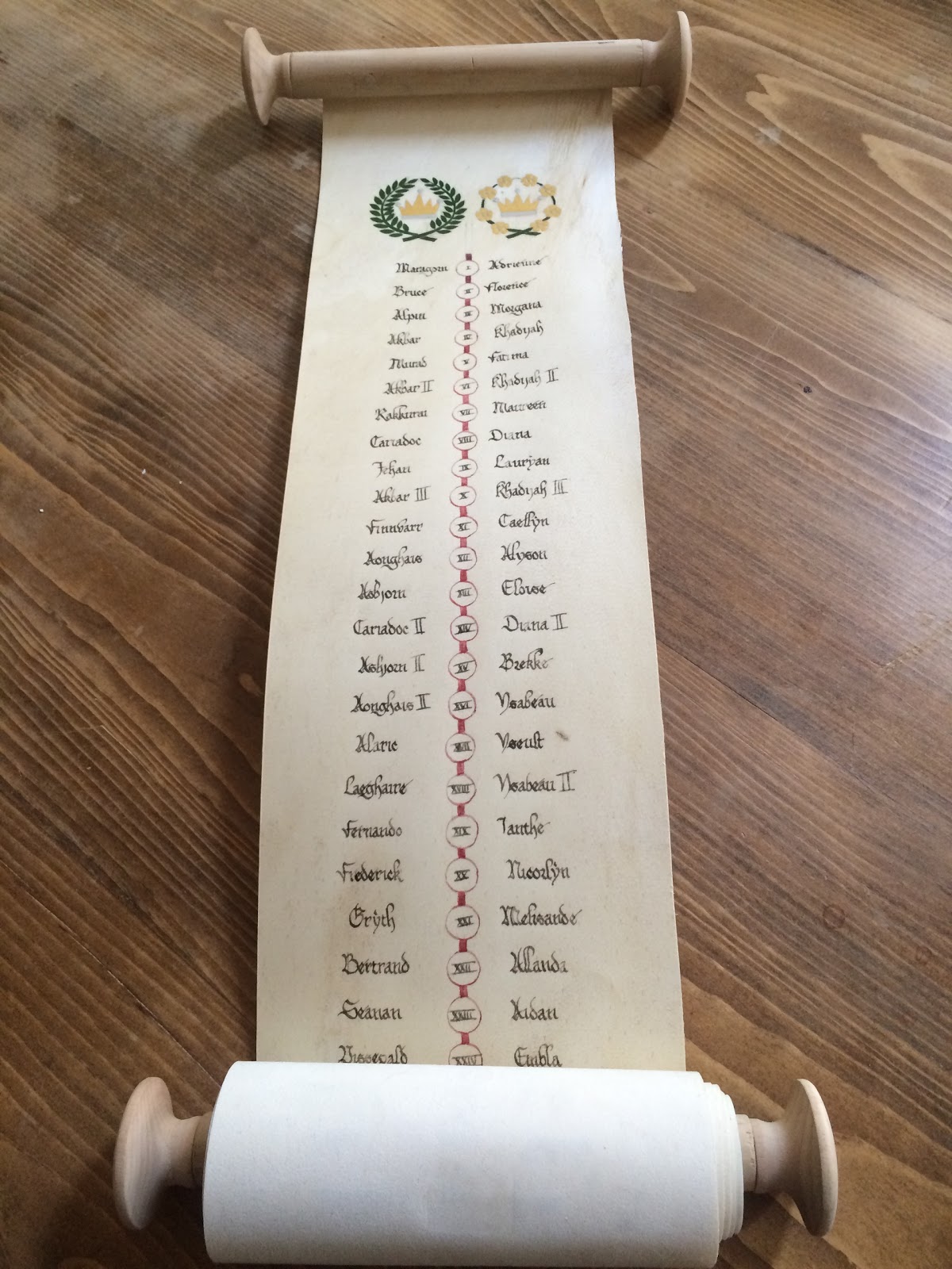 Medieval Whimsies: East Kingdom Roll of Kings (and Queens) for SCA 50th ...