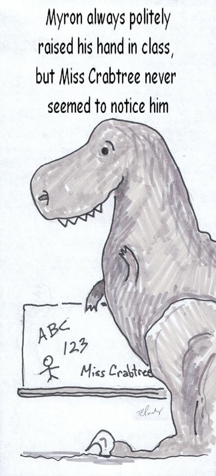 Heaven and Earth: Myron T. Rex cartoons