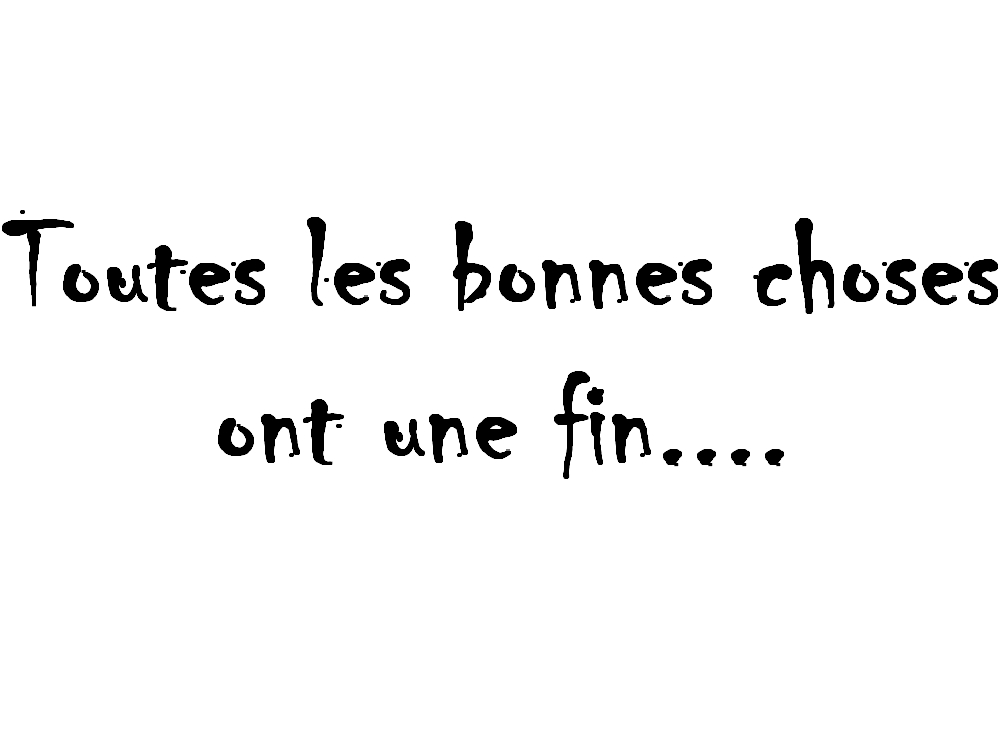 Le Rivage du Scrap : Voilà c'est fini....