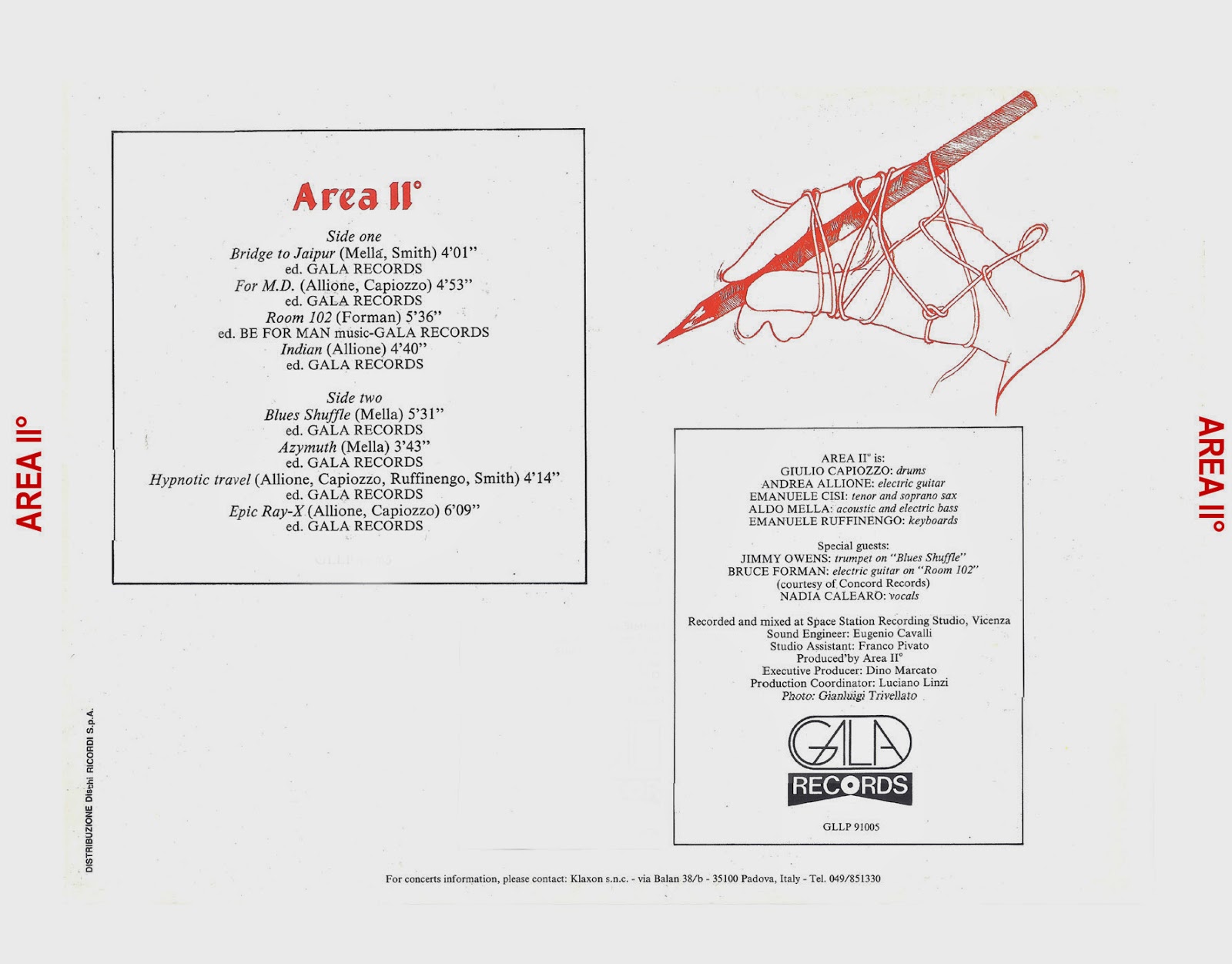 VERSO LA STRATOSFERA: Area 2 - Area II (1986) & City Sound (1987)