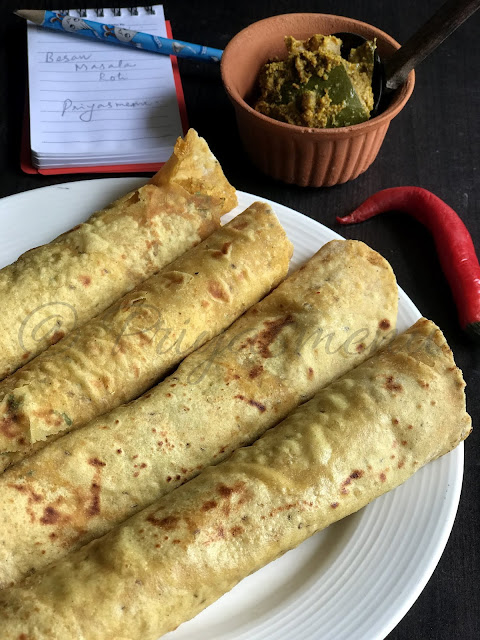 Priya's Menu - Yum Yum Yummy food for Food lovers : Besan Masala Roti