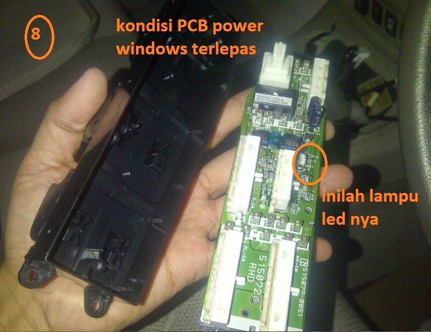 DIY : ganti led panel tombol power window Innova type V {zabdoel}