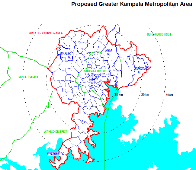 Map of Mukono Municipality: GKMA base map