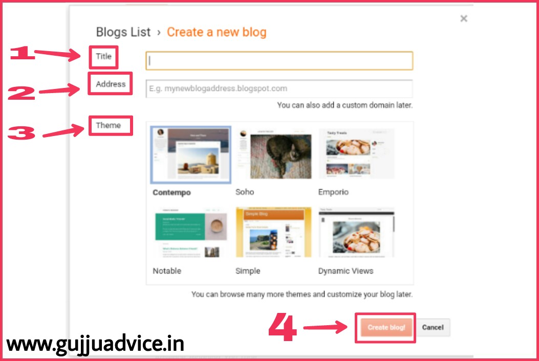 Google Par Free Blog Kaise Banaye. Step By Step Complete Guide.