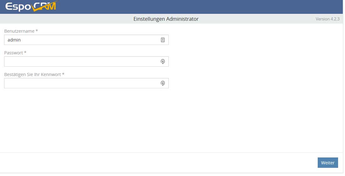 EspoCRM - open source CRM: Installation der Software
