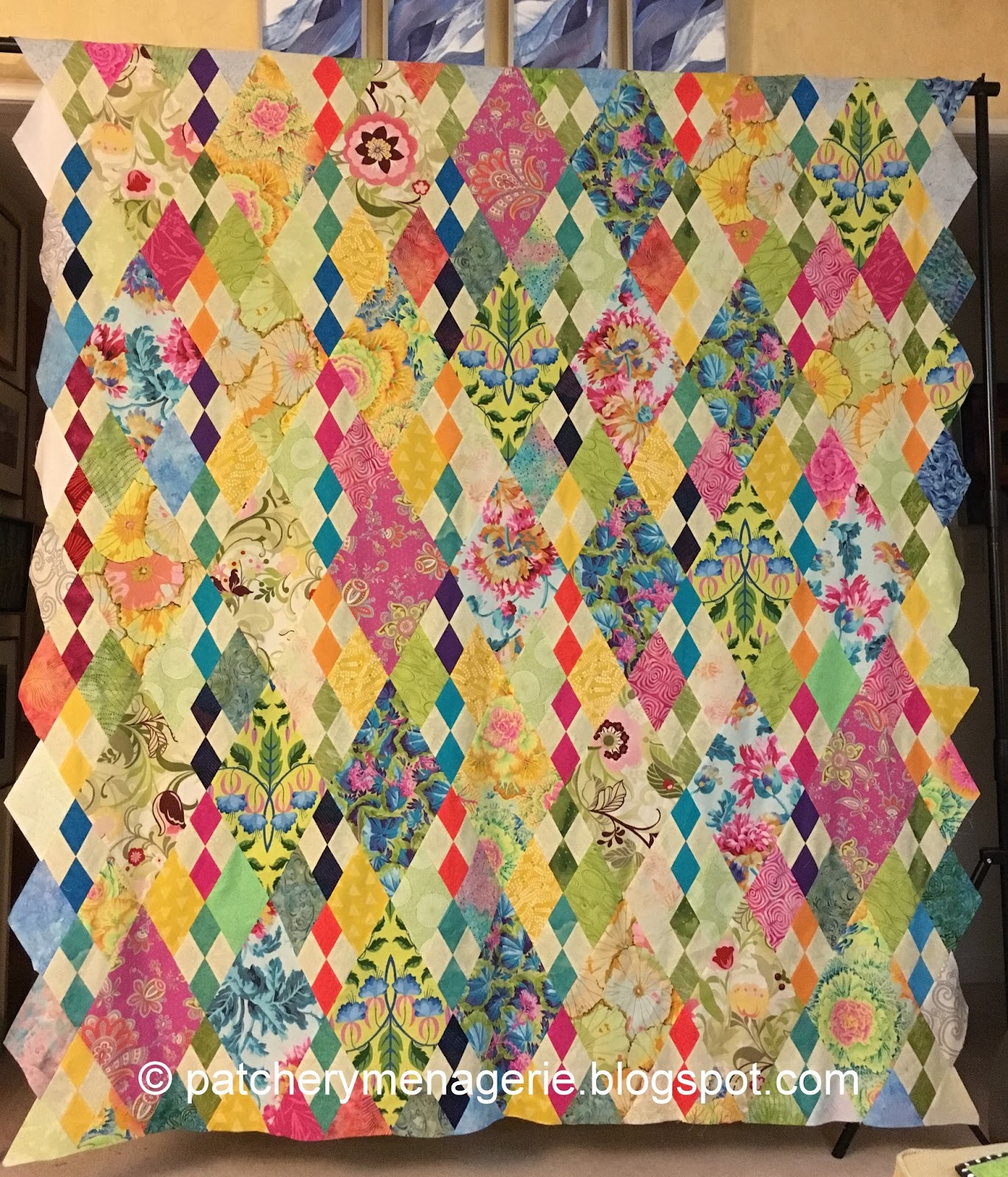 The Patchery Menagerie: Diamond Quilts