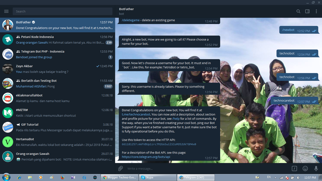 Cara Membuat BOT Telegram Dengan PHP