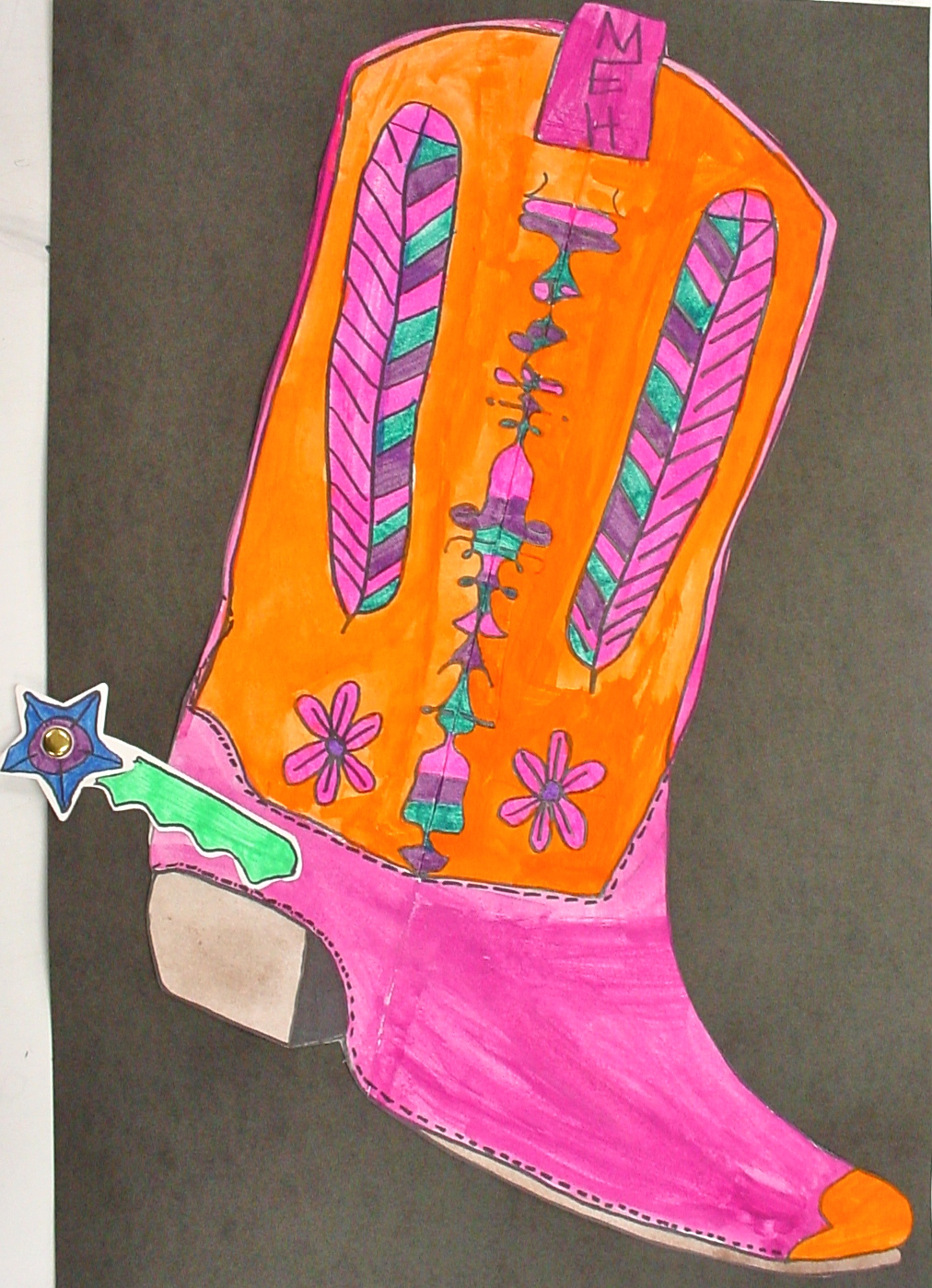 ABC School Art: Cowboy Boots - (4th)