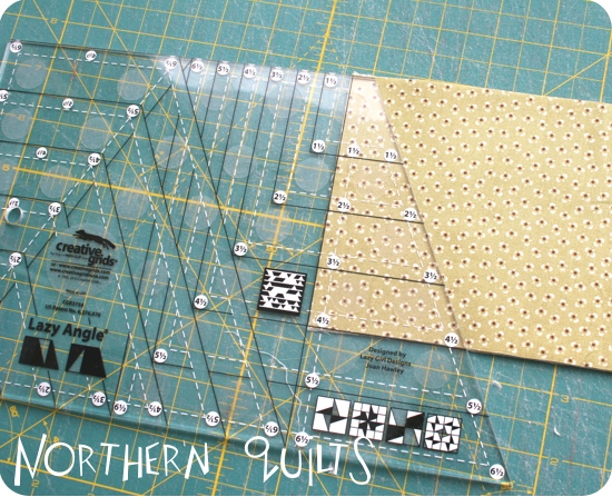Northern Quilts: Lazy Angle linjal ::: Lazy Angle ruler ::: Tutorial