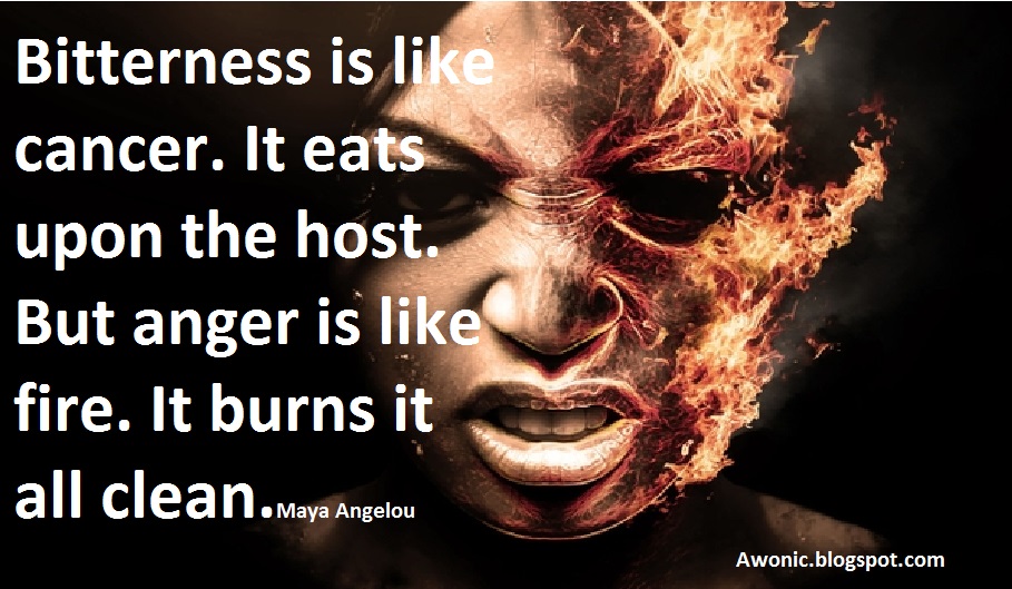 Maya Angelou Iconic Quotes About Bitterness And Anger ~ Passion To Know
