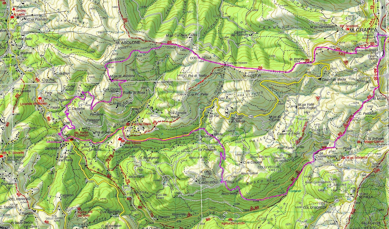 Montagna a tutta birra: Monte Grappa, 1775 m: cresta Ovest e Val di Poise