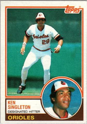 1983 Topps Blog: #85 Ken Singleton - Baltimore Orioles