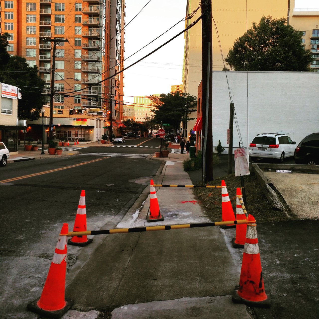Robert Dyer @ Bethesda Row: Sidewalk work all over the Woodmont ...