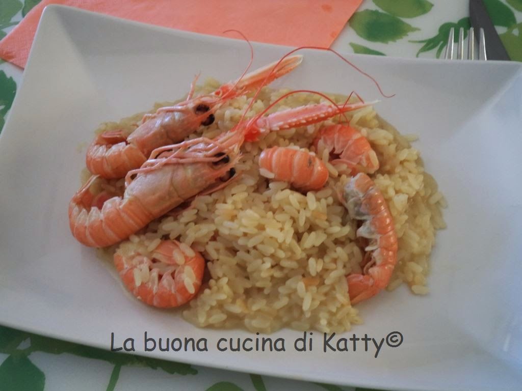 La buona cucina di Katty: Risotto scampi e champagne