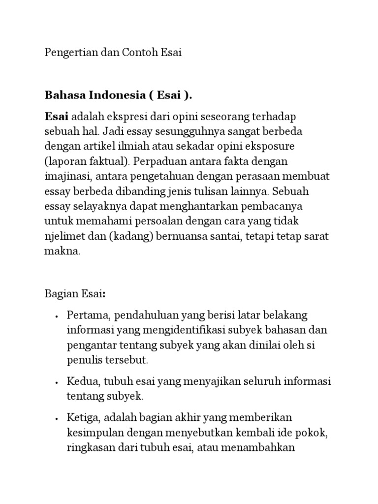 contoh esai ilmiah - wood scribd indo