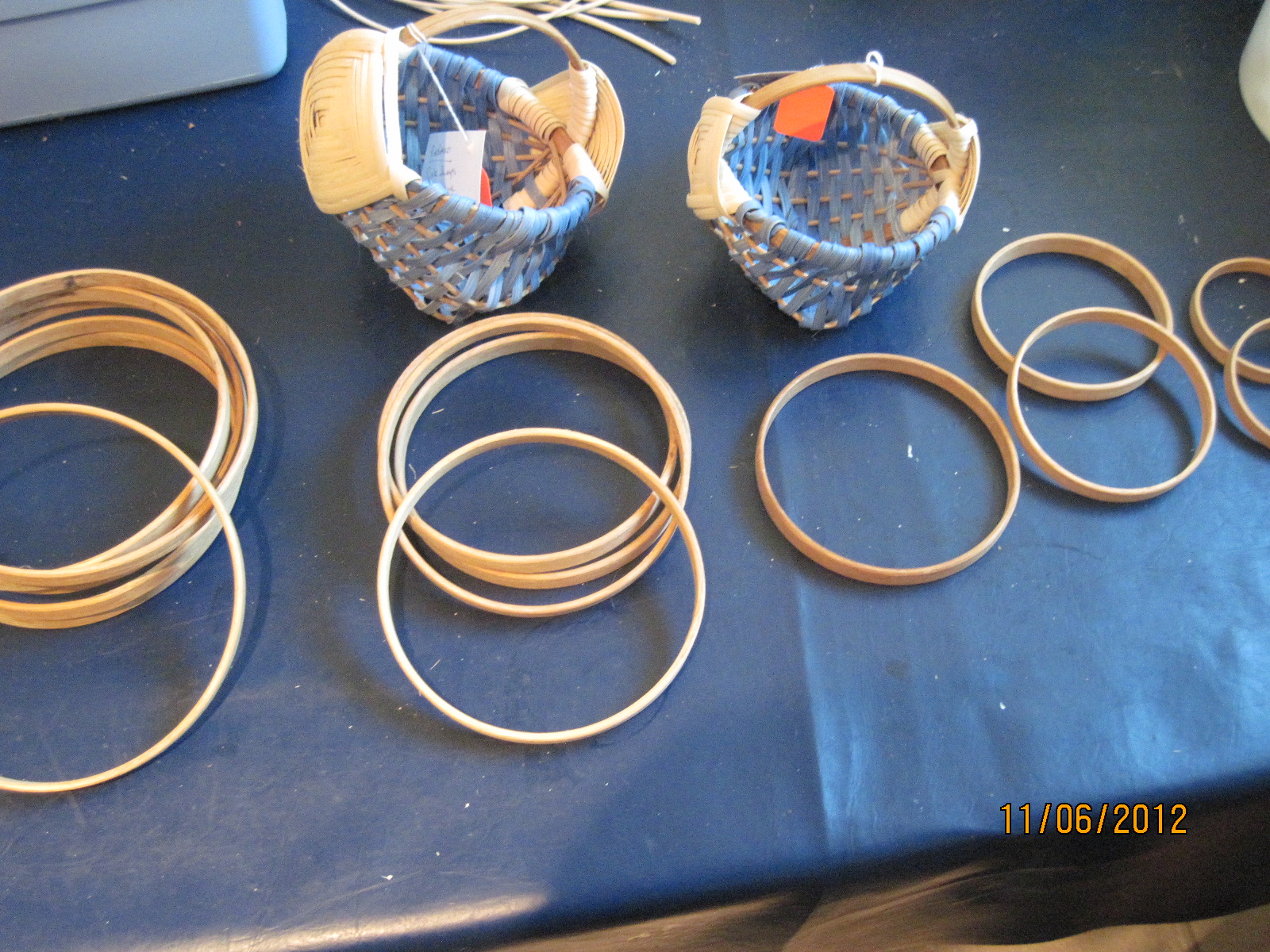John Toft Basketry: Rib baskets with oak hoops