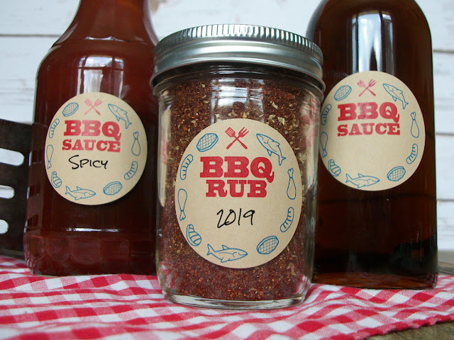 Colorful Adhesive Canning Jar Labels: Free Printable Father's Day BBQ ...