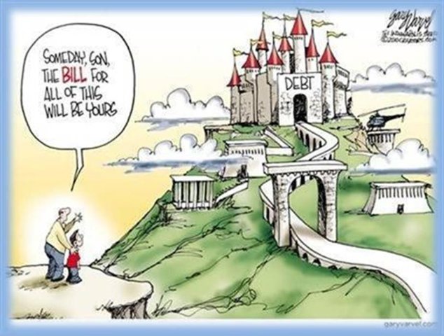 News Man: THE NATIONAL U.S. DEBT CARTOONS