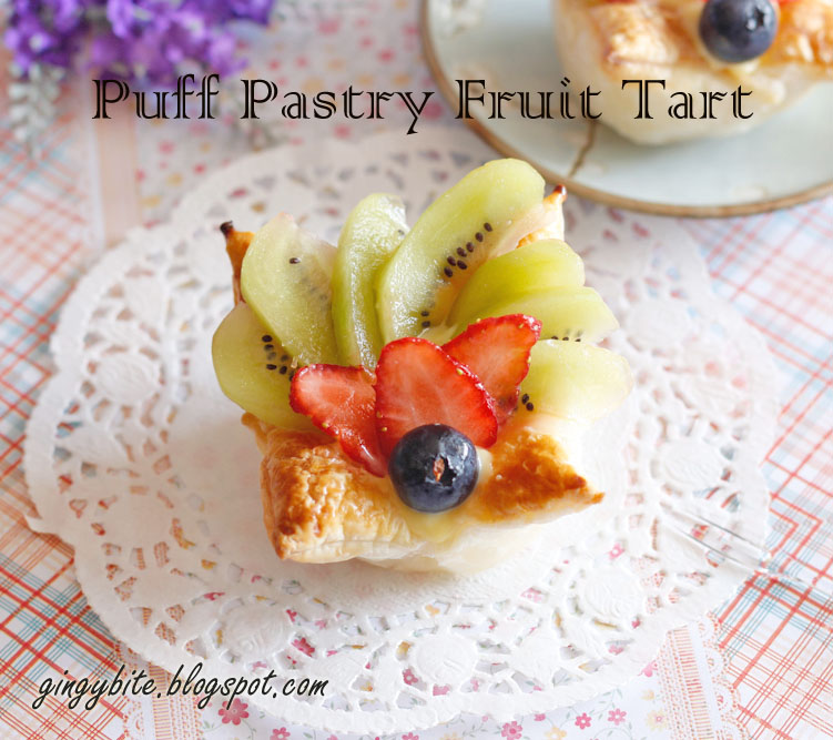 Puff Pastry Fruit Tart | The Yummy Journey